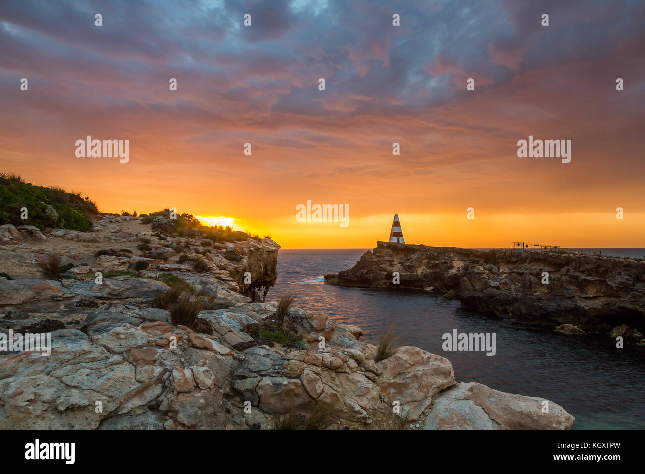 The iconic Obelisk located in Robe, South Australia. The historic ...