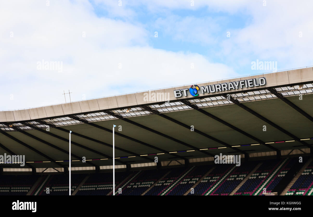 Murrayfield stadium view hi-res stock photography and images - Alamy