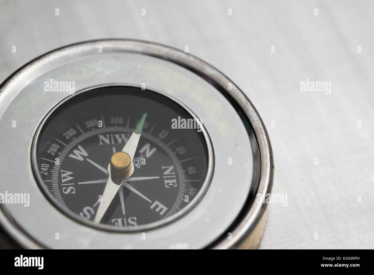 Compass using magnetism Stock Photo - Alamy