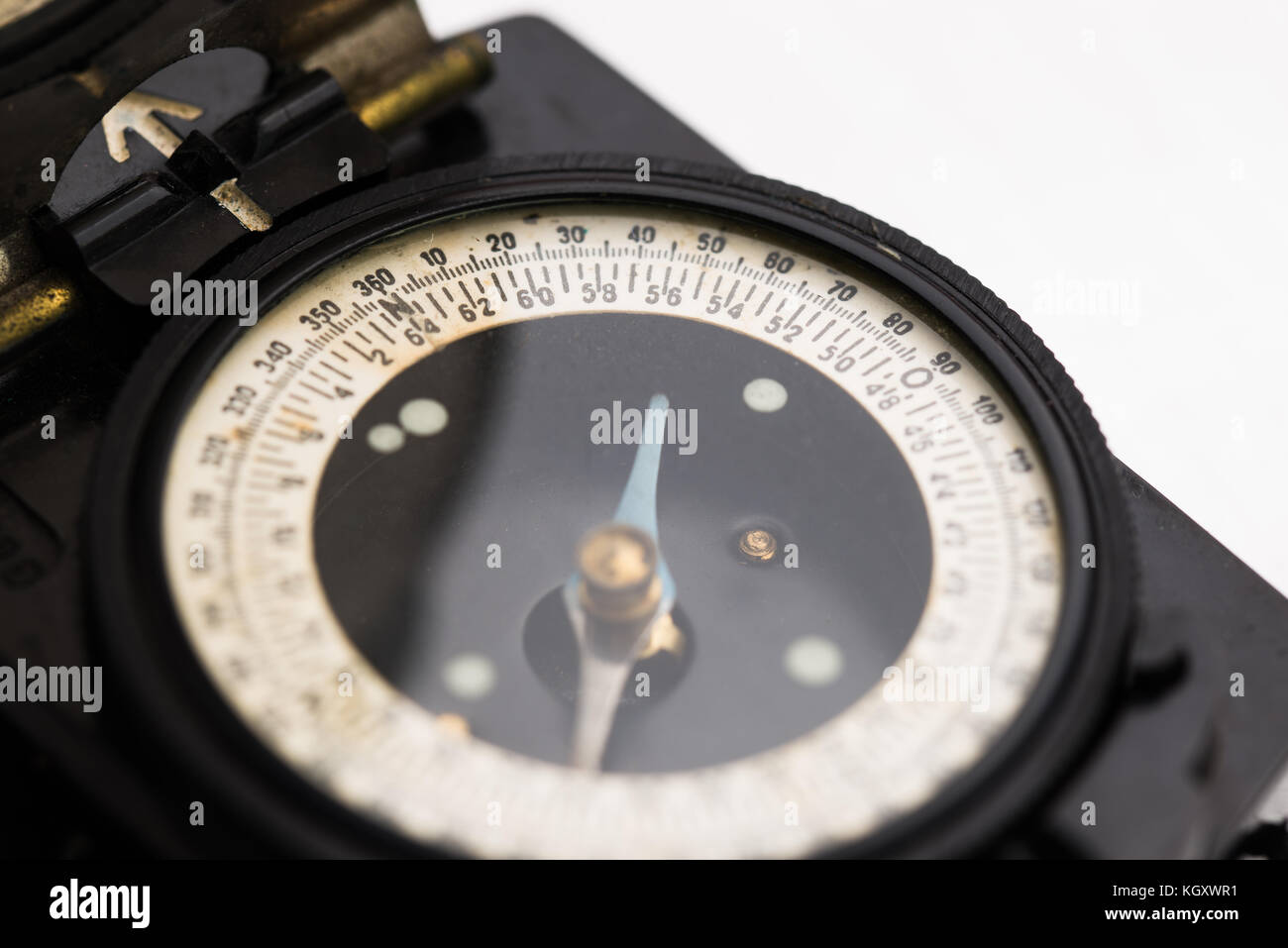 Compass using magnetism Stock Photo - Alamy