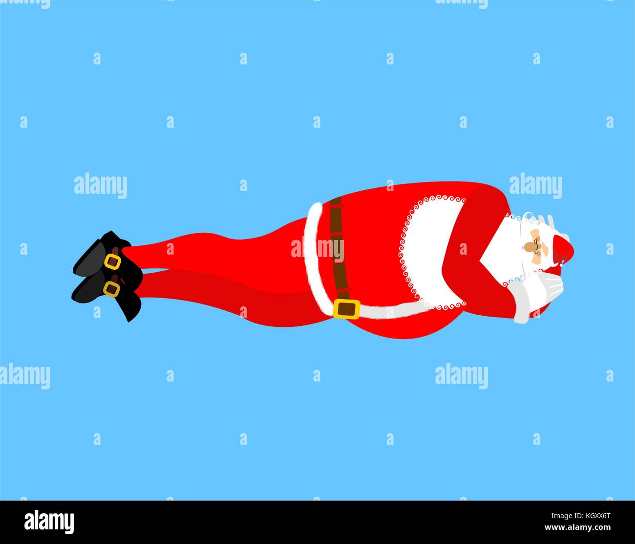 Santa asleep Stock Vector Images - Alamy