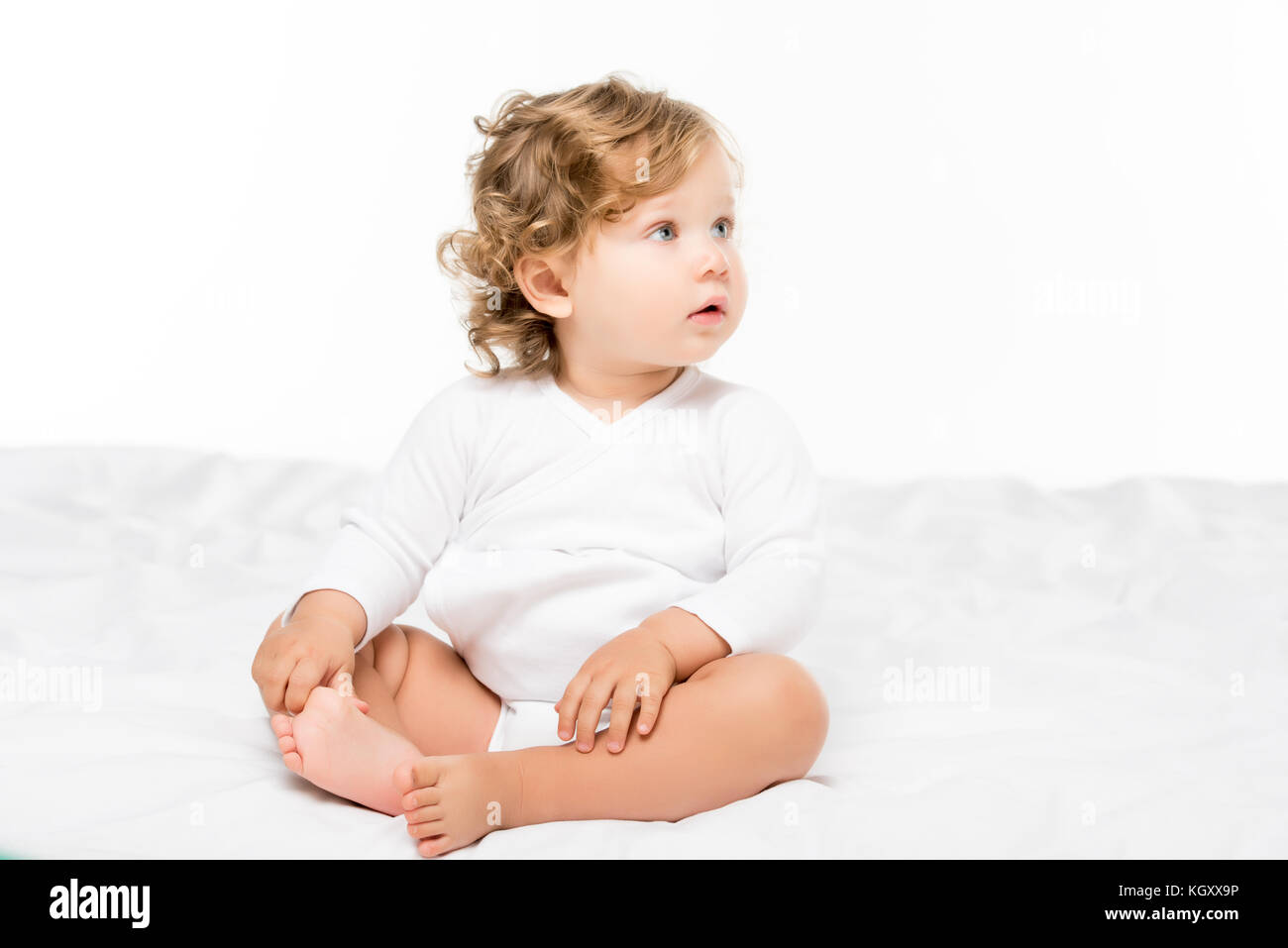 curious toddler girl Stock Photo - Alamy