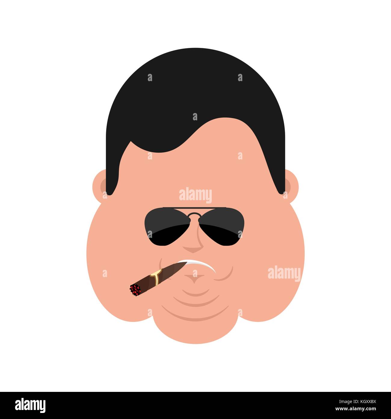 Comic cigar smoking Stock Vector Images - Alamy