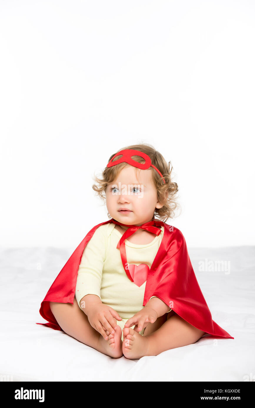toddler in superhero costume Stock Photo - Alamy