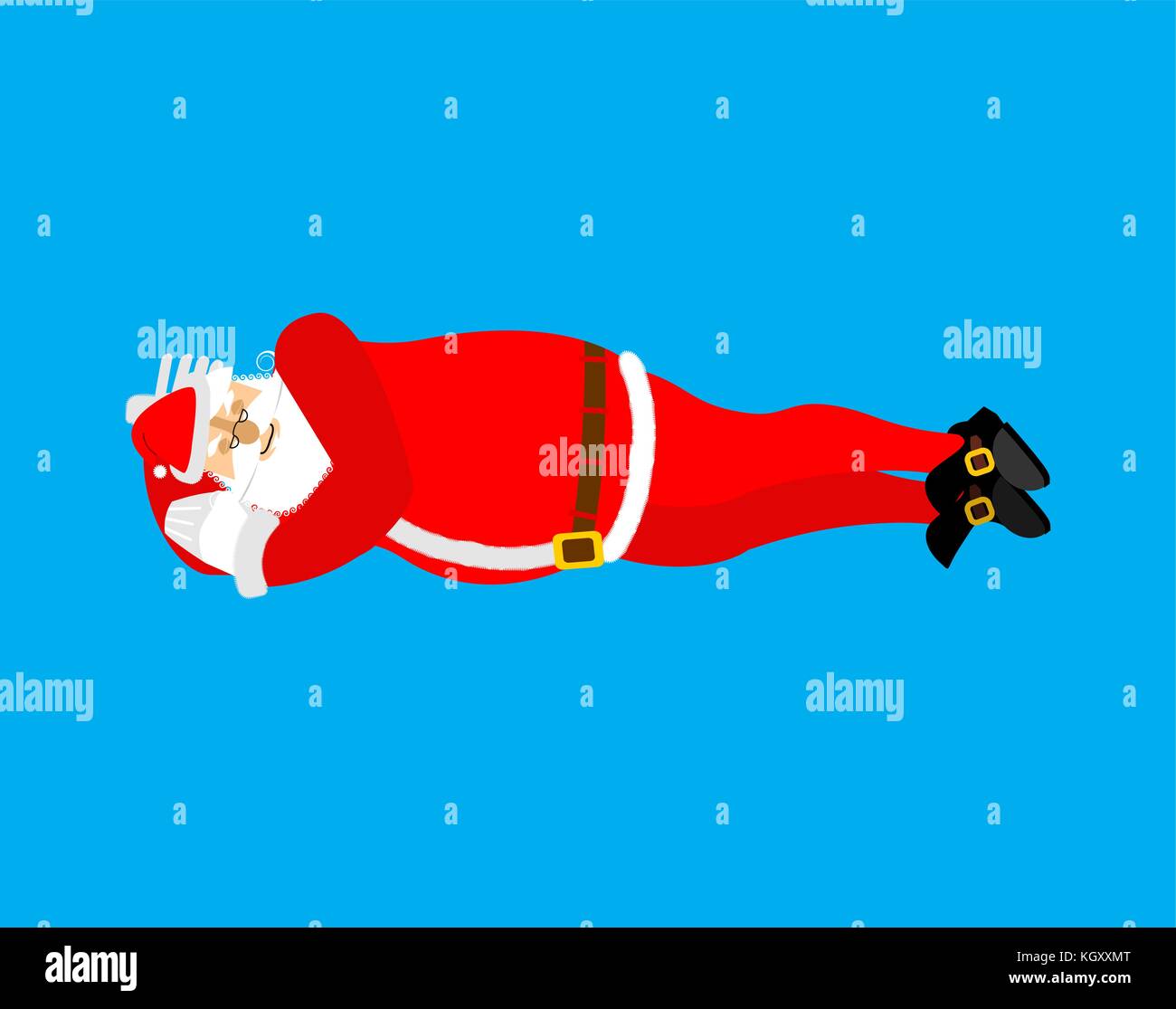 Old man sleeping and christmas Stock Vector Images - Alamy