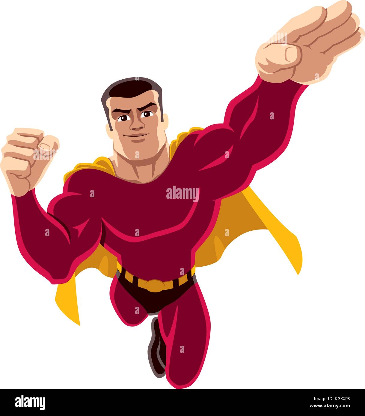 Superman Flying Front View