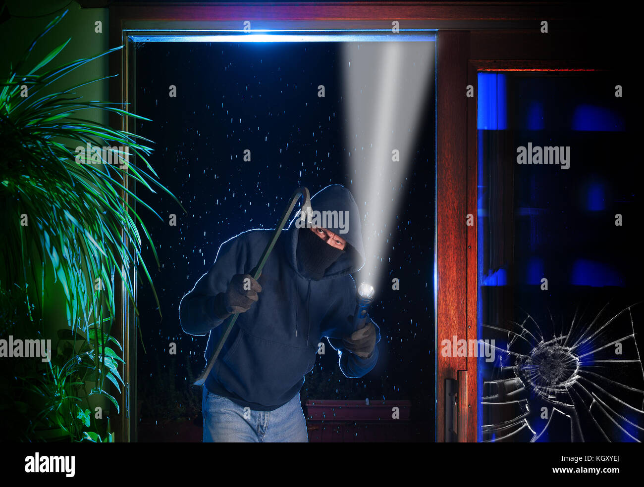 Intruder house thief robber burglar crime hi-res stock photography and ...