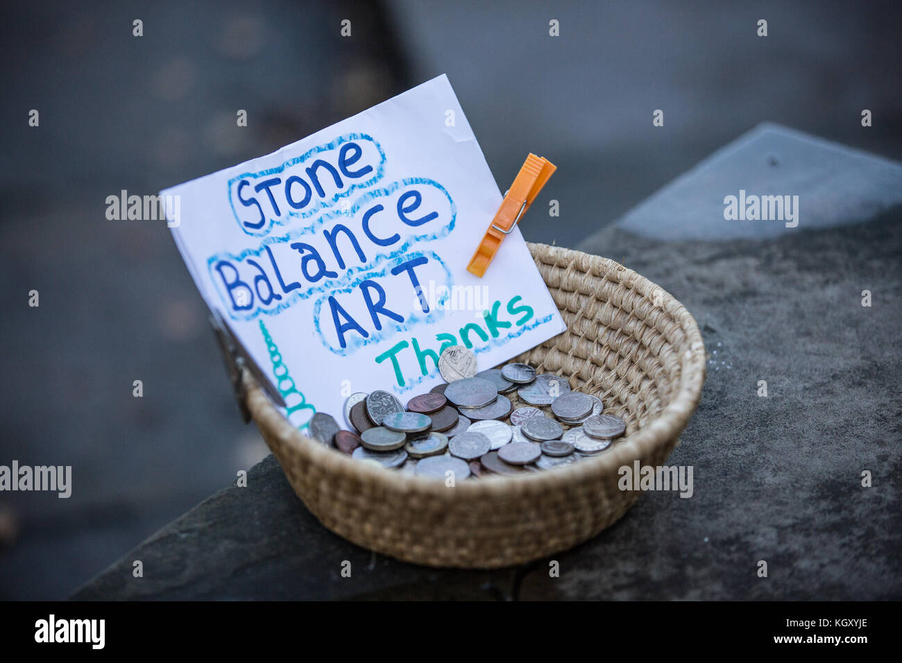 Stone balance art Stock Photo - Alamy