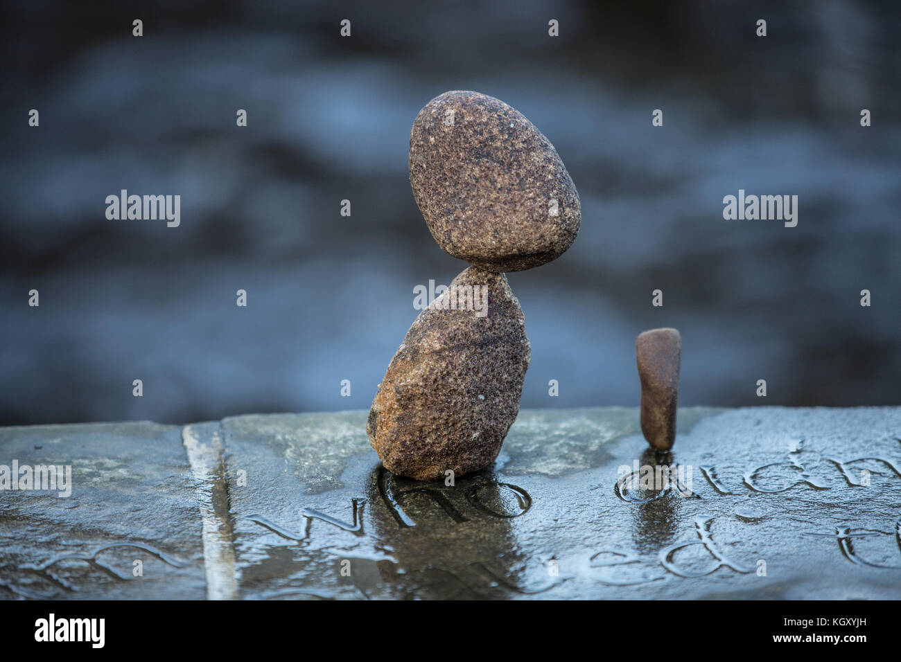 Stone balance art Stock Photo - Alamy