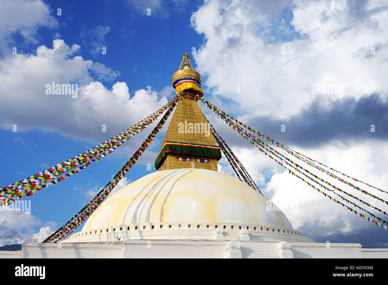 The largest stupa in the kathmandu valley hi-res stock photography and ...