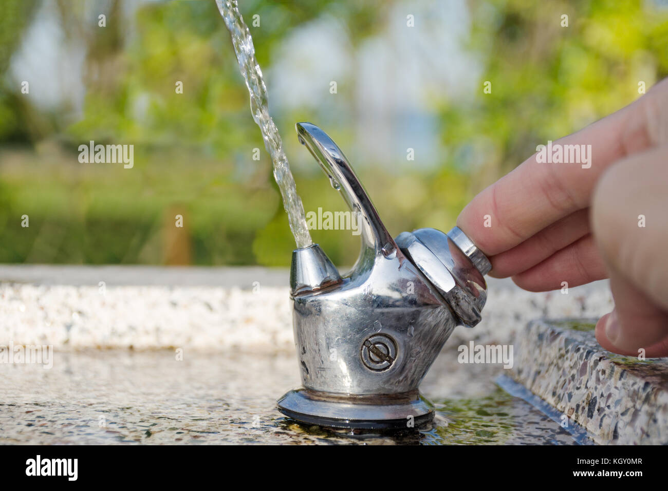Hand Washing Fountain High Resolution Stock Photography and Images - Alamy