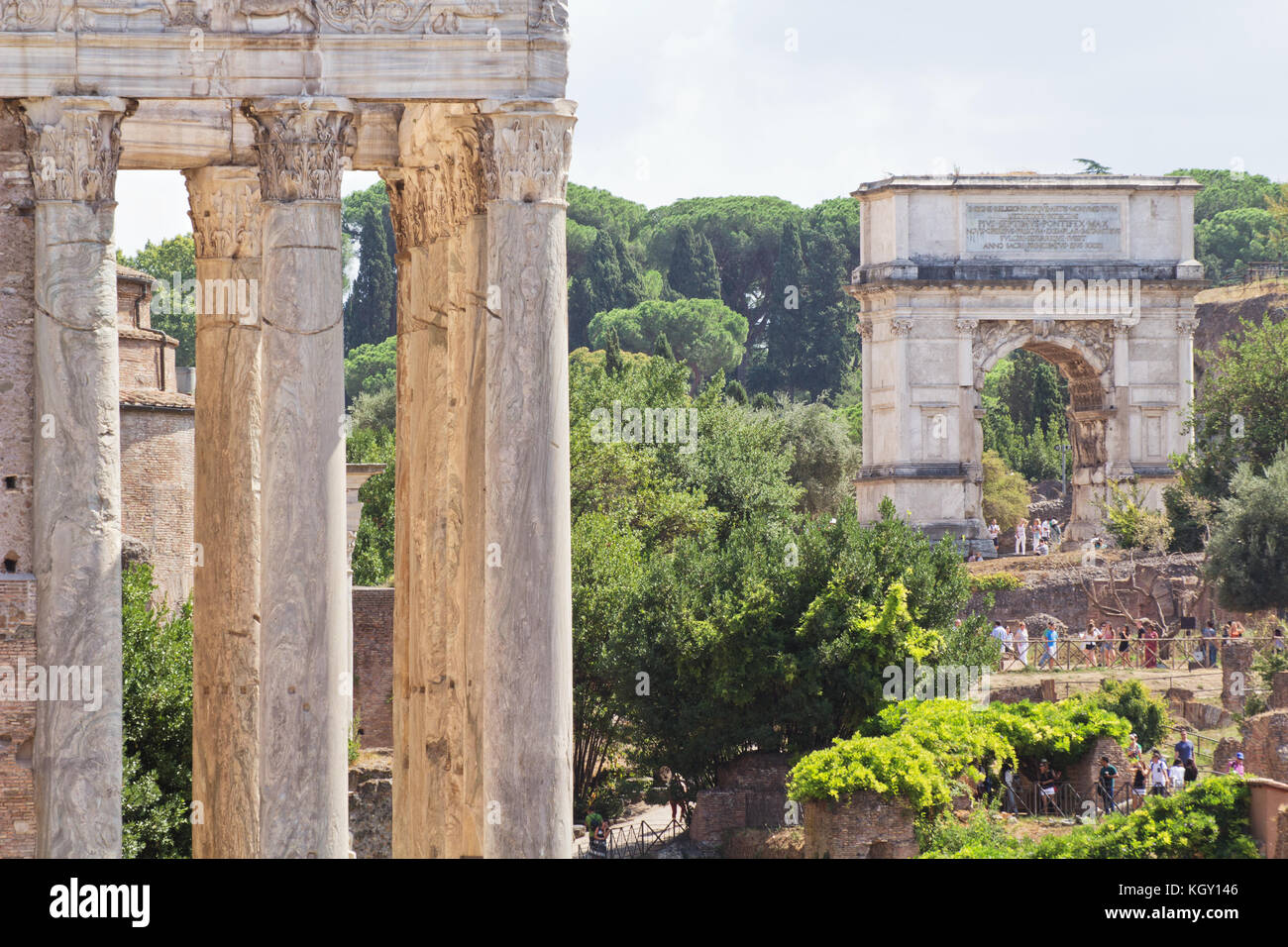 Via sacra arch of titus hi-res stock photography and images - Alamy