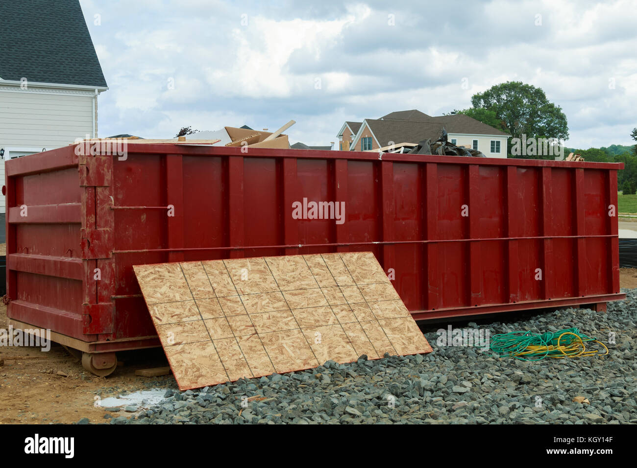 container for dust with production wastes garbage container on the ...