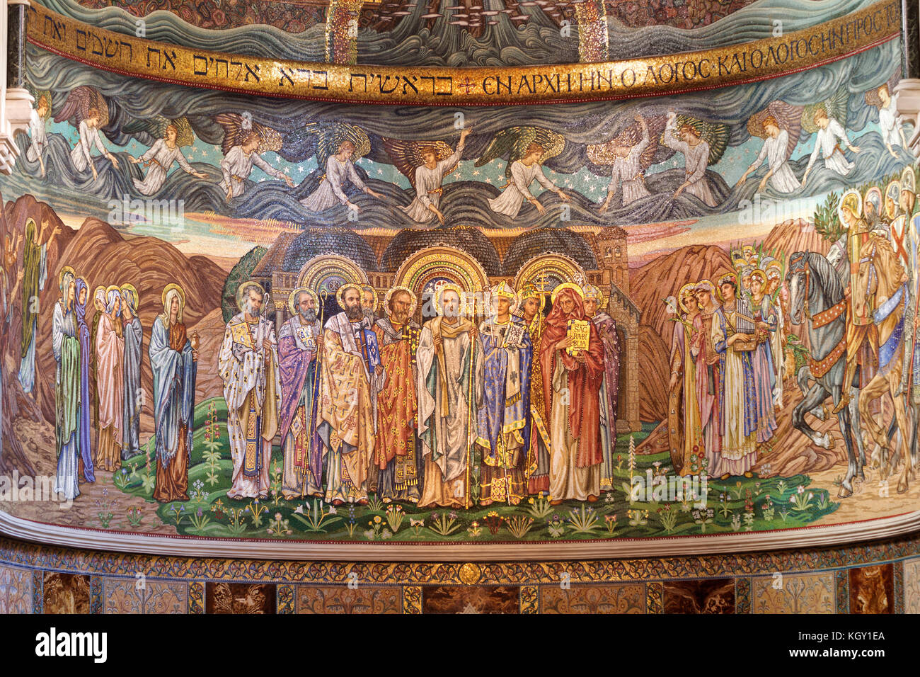 St. Paul's Within the Walls - Apse - Mosaics Stock Photo - Alamy
