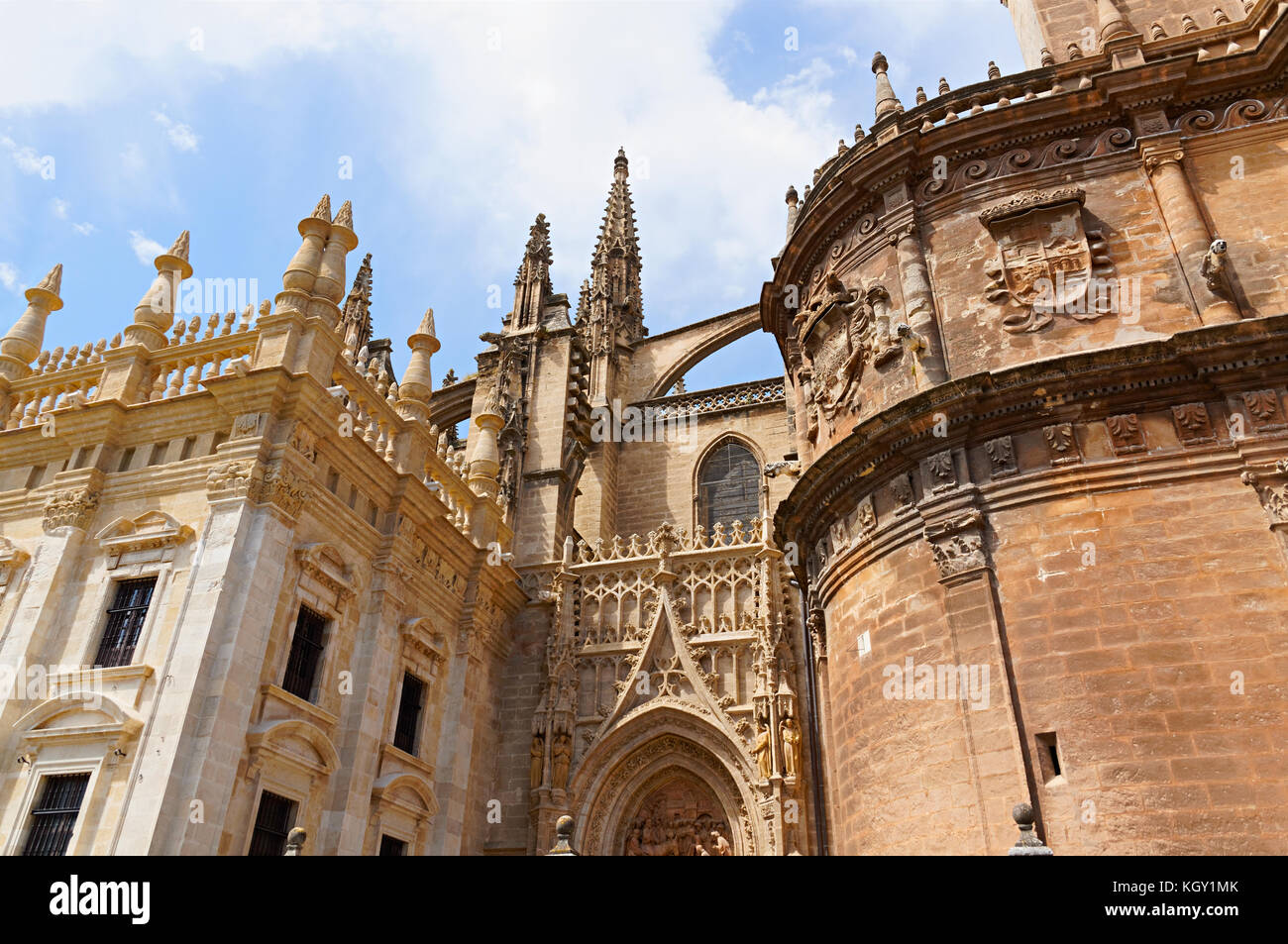 Historic buildings and monuments of Seville, Spain. Catedral de Santa ...