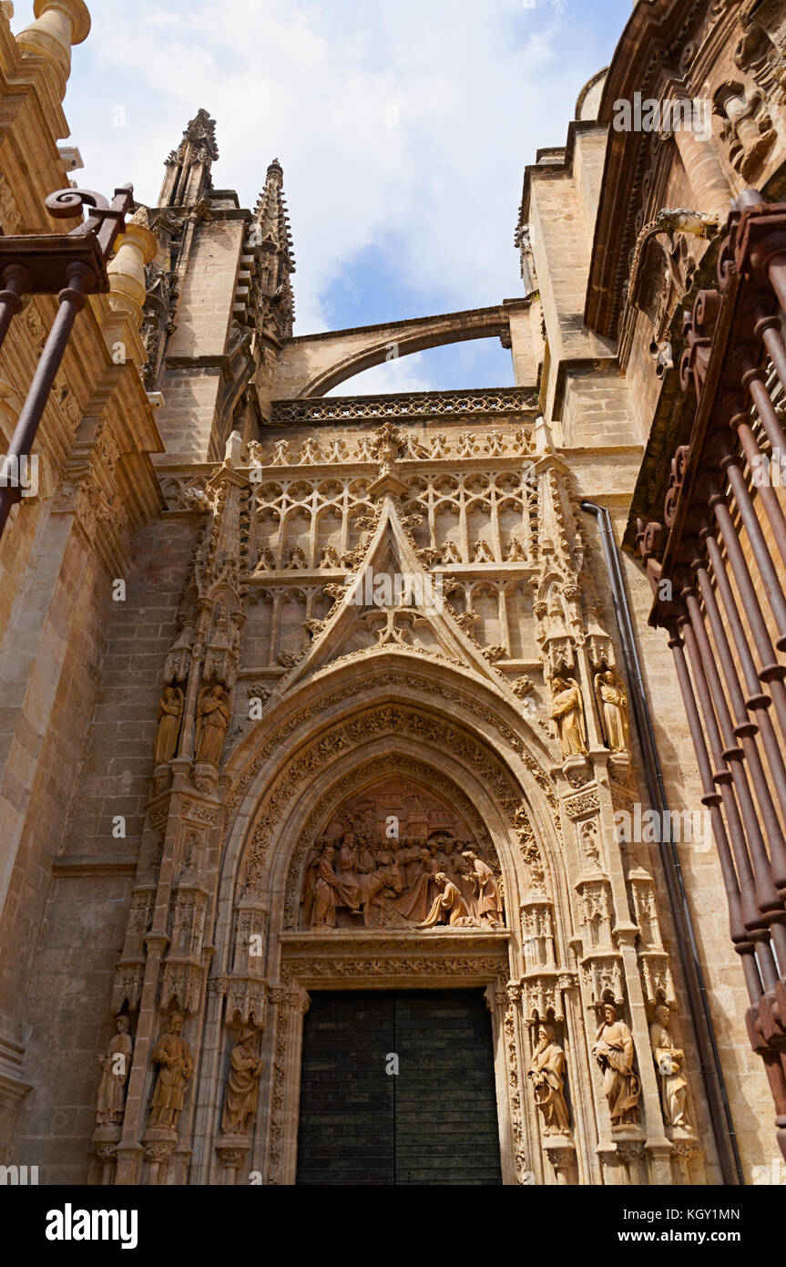 Historic buildings and monuments of Seville, Spain. Catedral de Santa ...