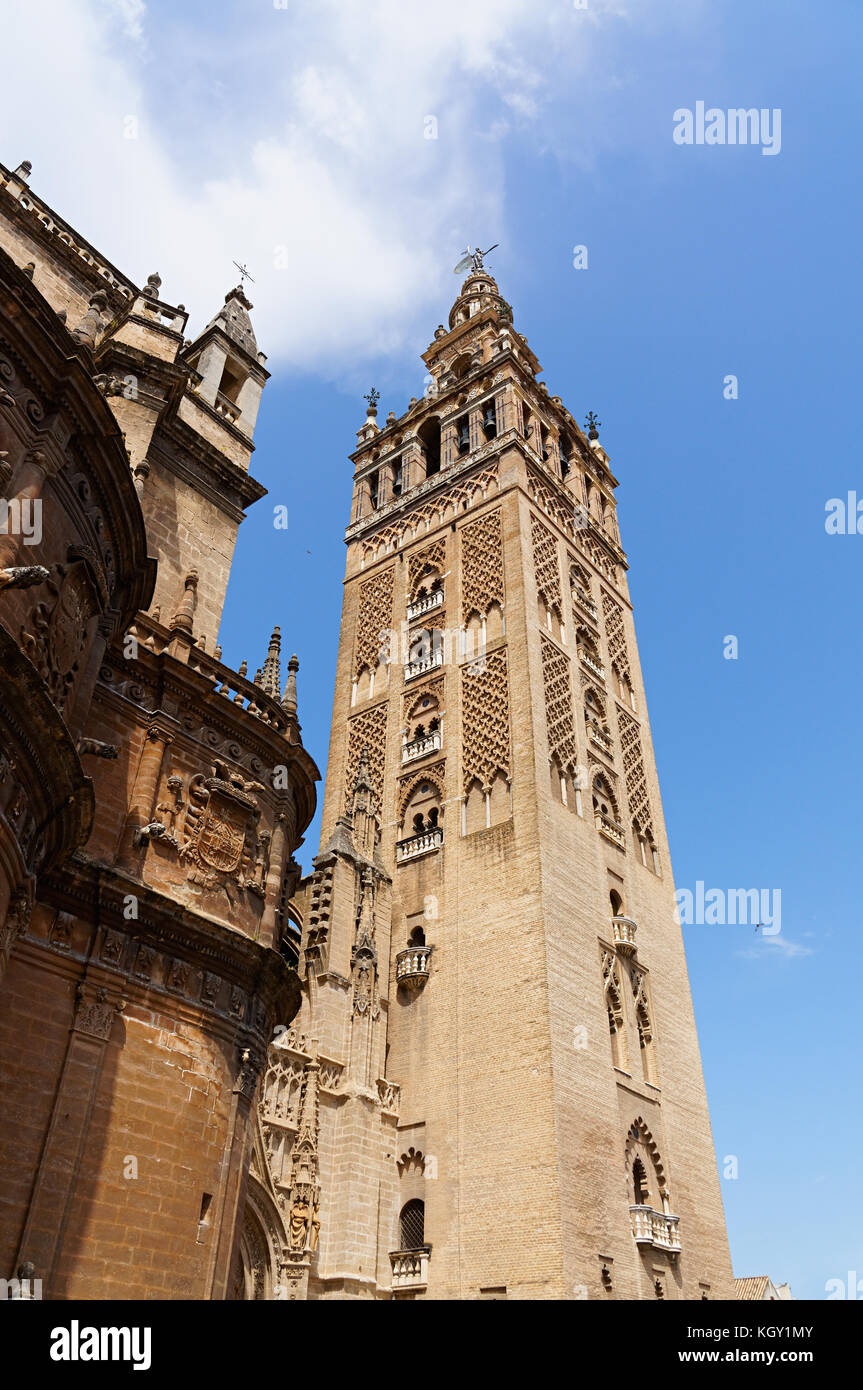 Historic buildings and monuments of Seville, Spain. Catedral de Santa ...