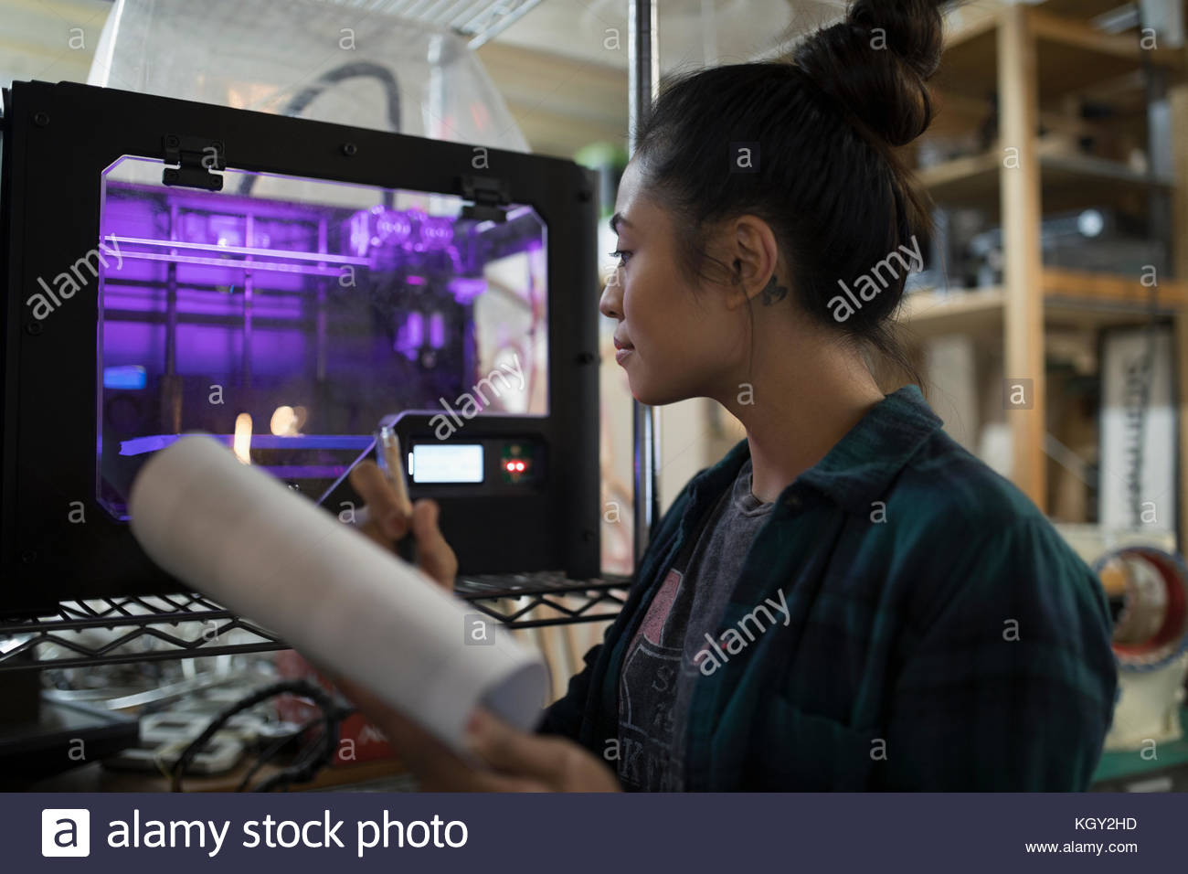 Woman printer hi-res stock photography and images - Alamy
