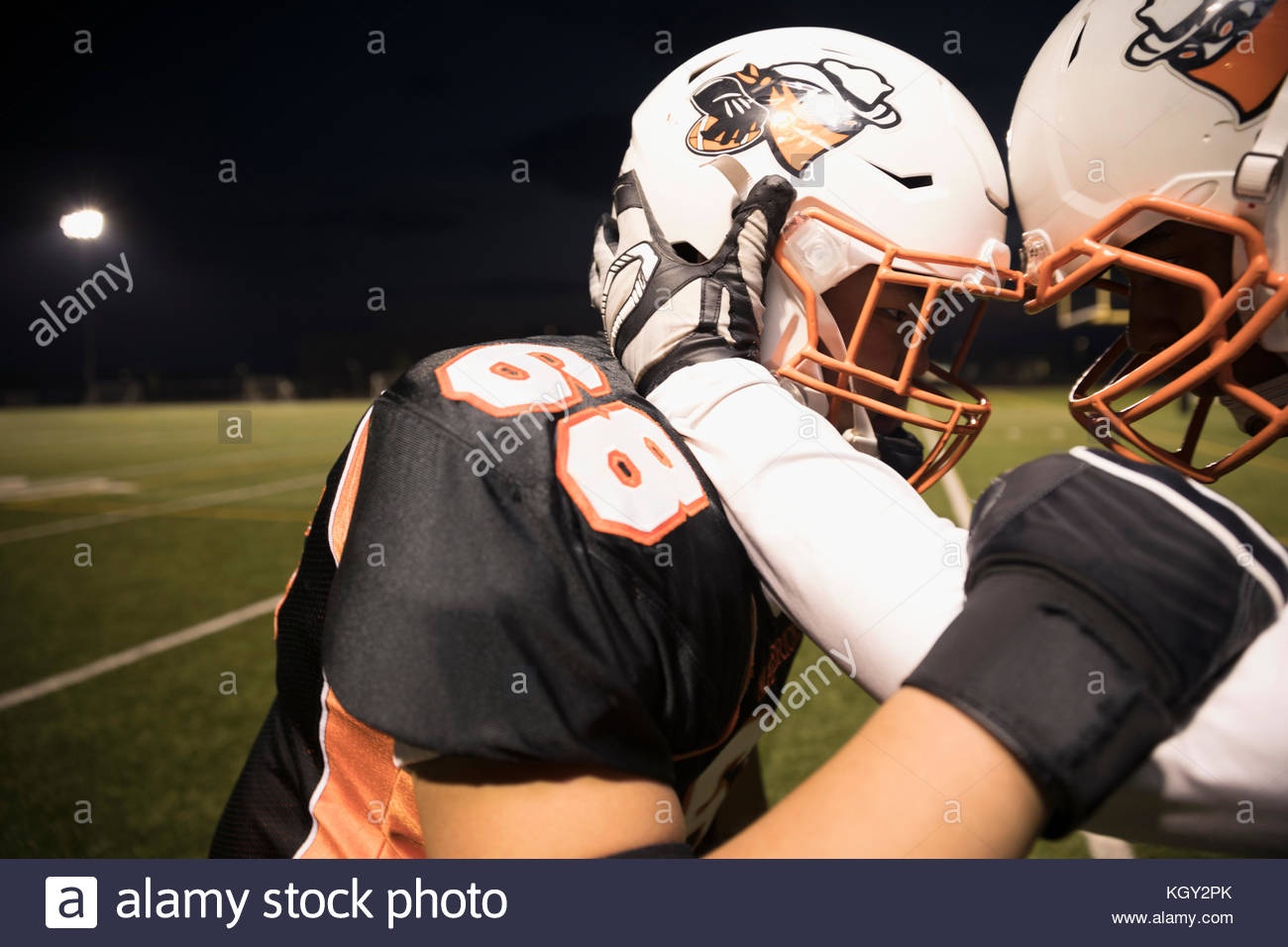 Football player face hi-res stock photography and images - Alamy