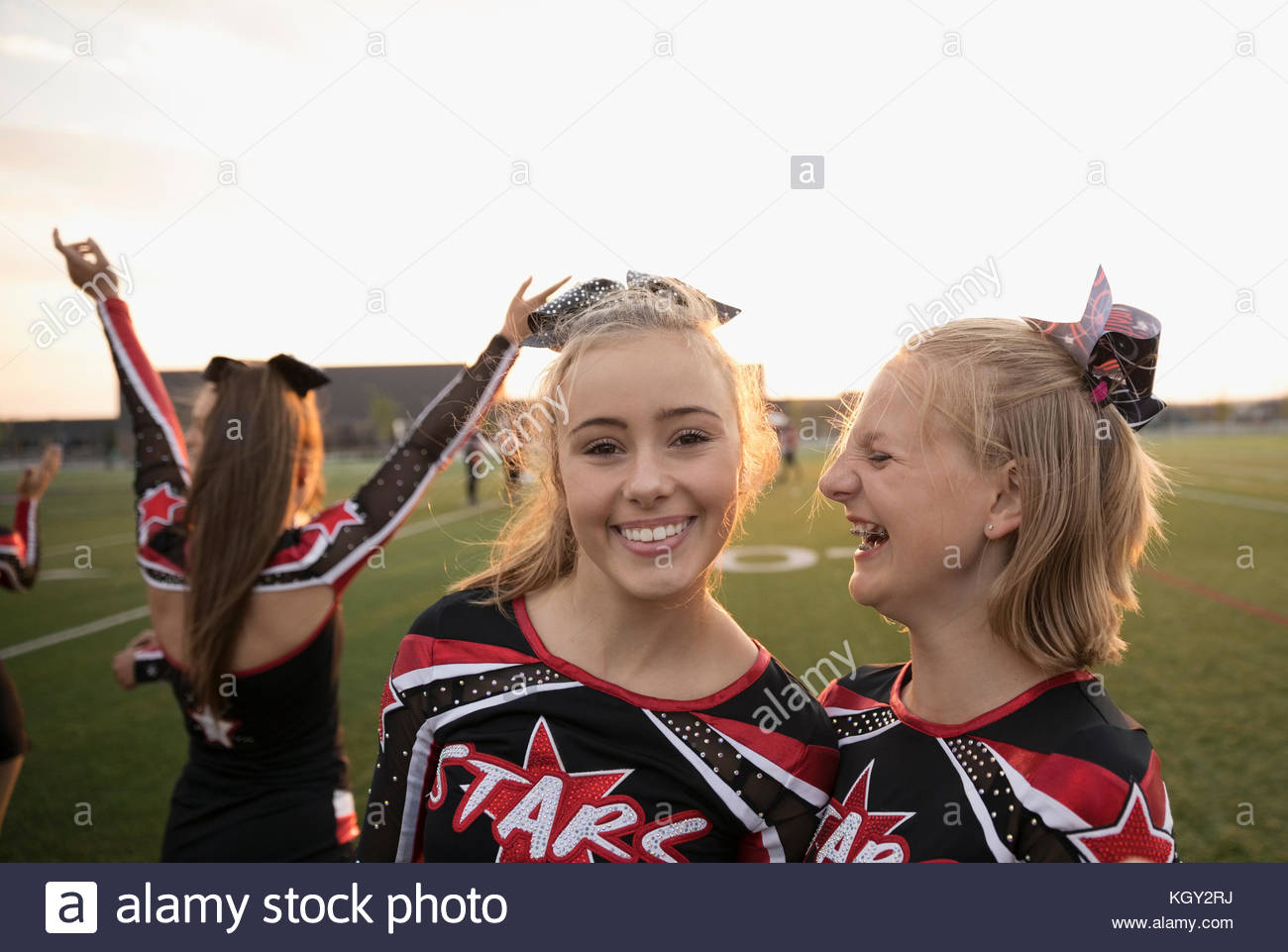 Friends school uniform laughing hi-res stock photography and images - Alamy