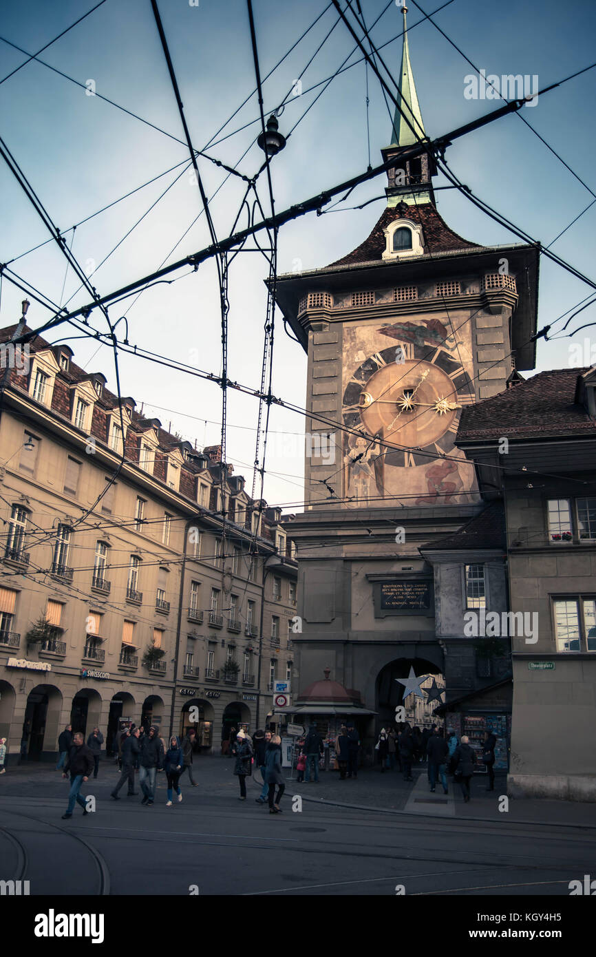 Bern's Zytglogge, the astronomical clock and gate tower Stock Photo - Alamy