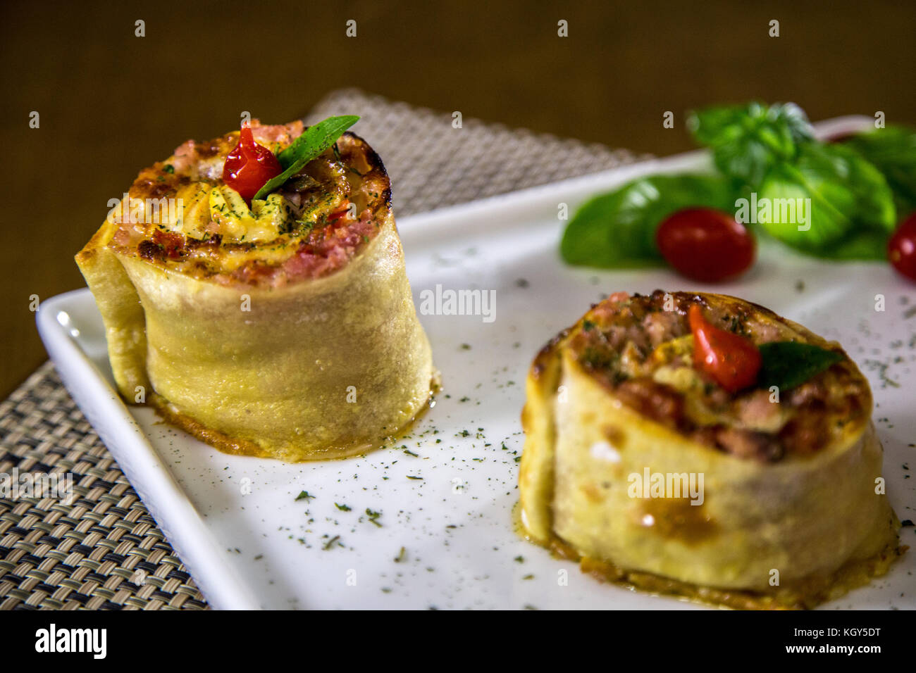 Rondelli pasta brazilian food Stock Photo - Alamy