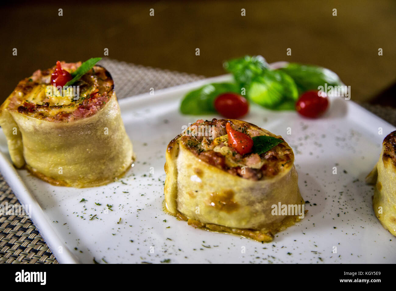 Rondelli pasta brazilian food Stock Photo - Alamy