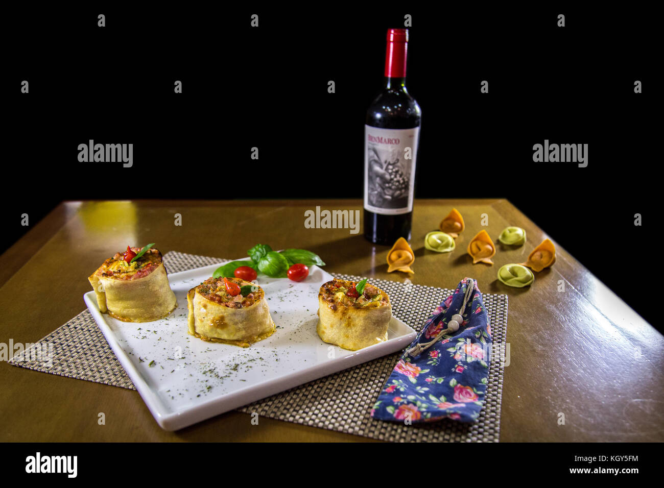 Rondelli pasta brazilian food Stock Photo - Alamy