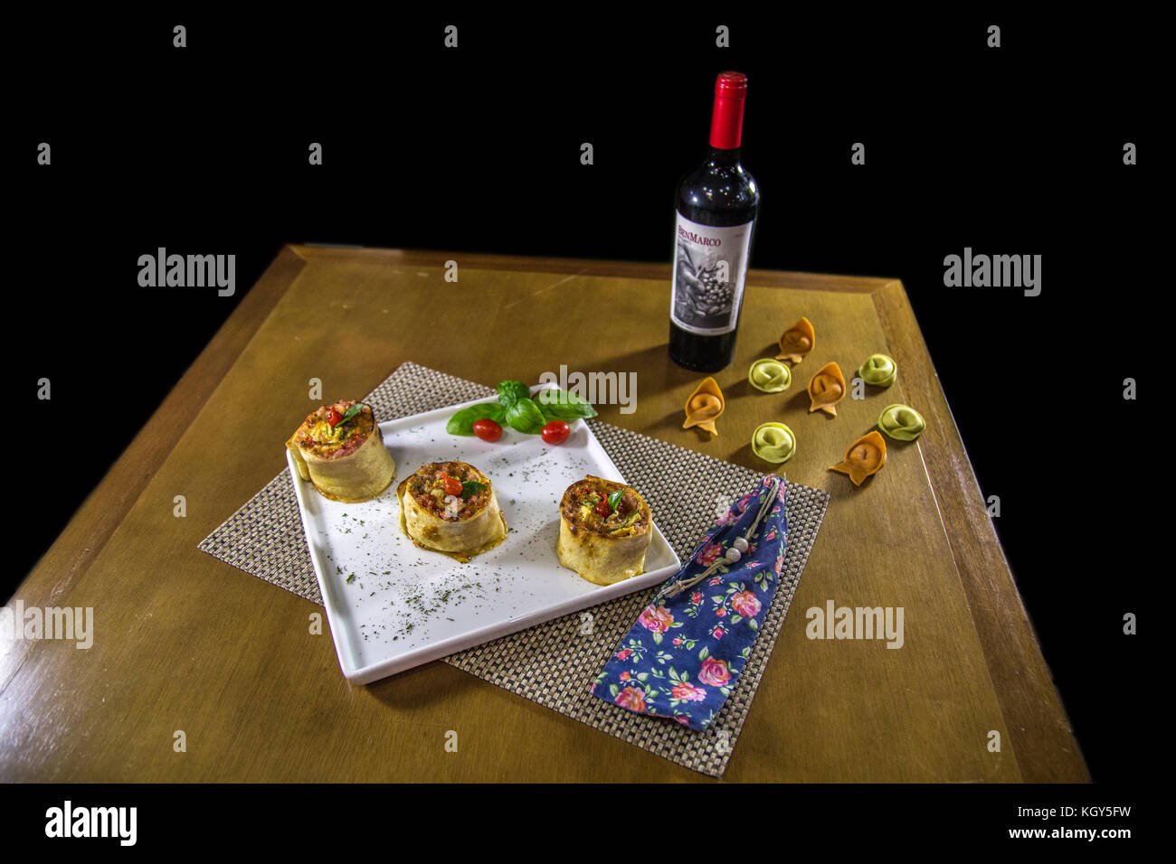 Rondelli pasta brazilian food Stock Photo - Alamy