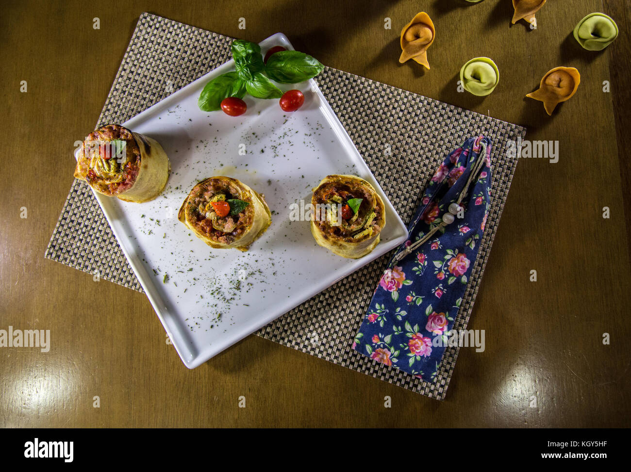 Rondelli pasta brazilian food Stock Photo - Alamy