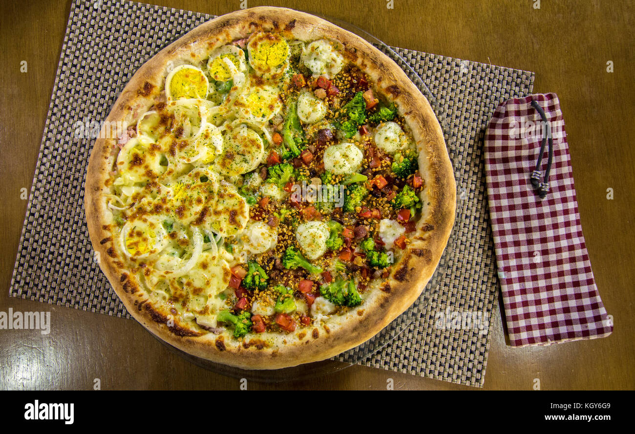 pizza brazilian food cuisine Stock Photo - Alamy