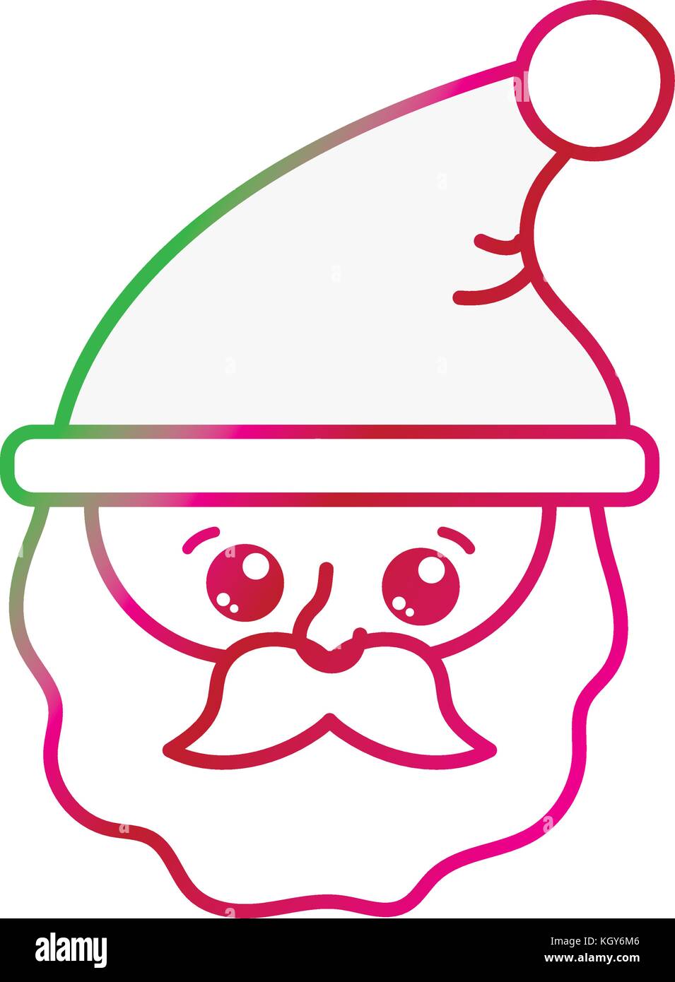 Isolated santa cartoon design Stock Vector Image & Art - Alamy