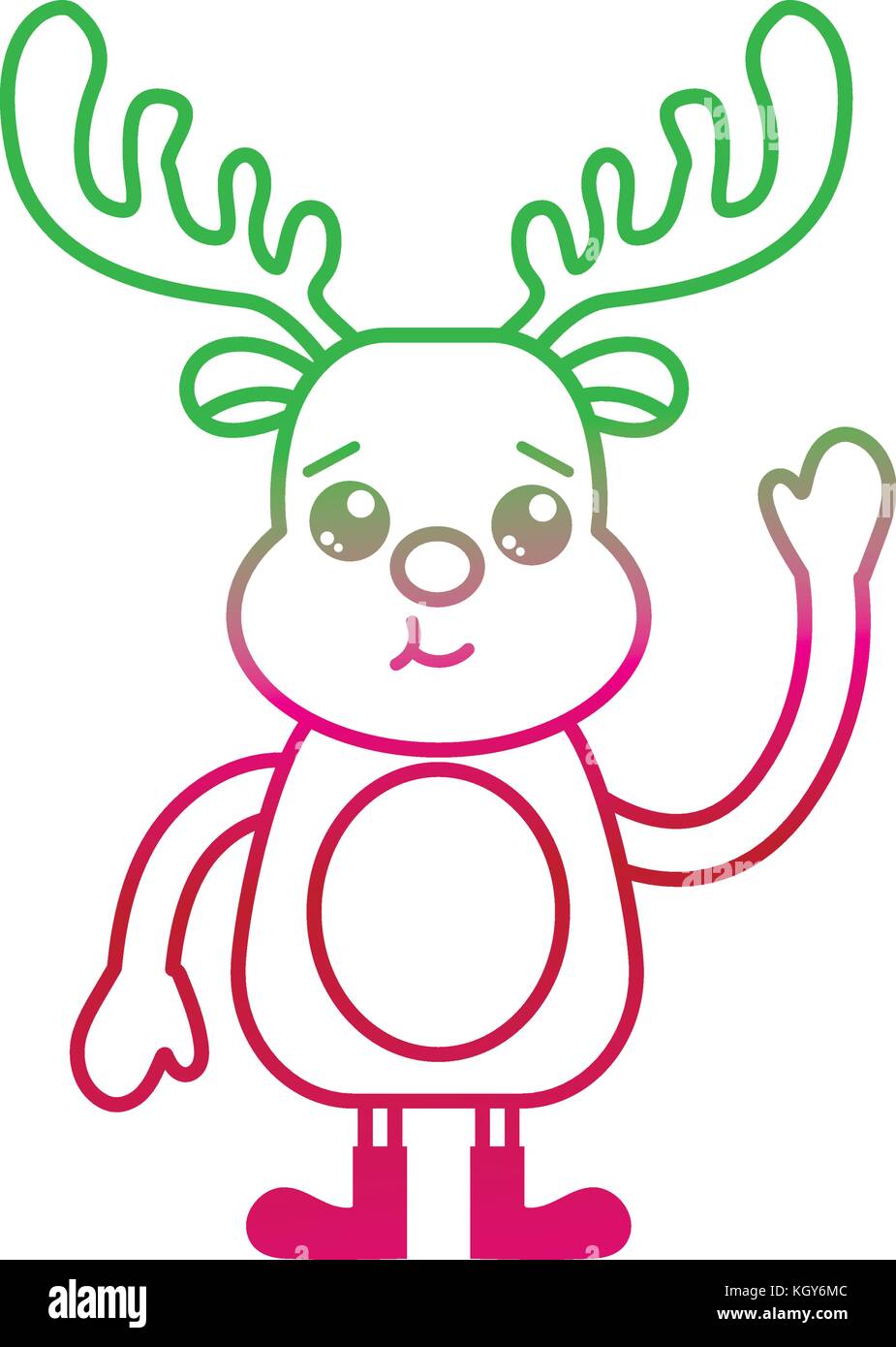 Isolated reindeer design Stock Vector Image & Art - Alamy