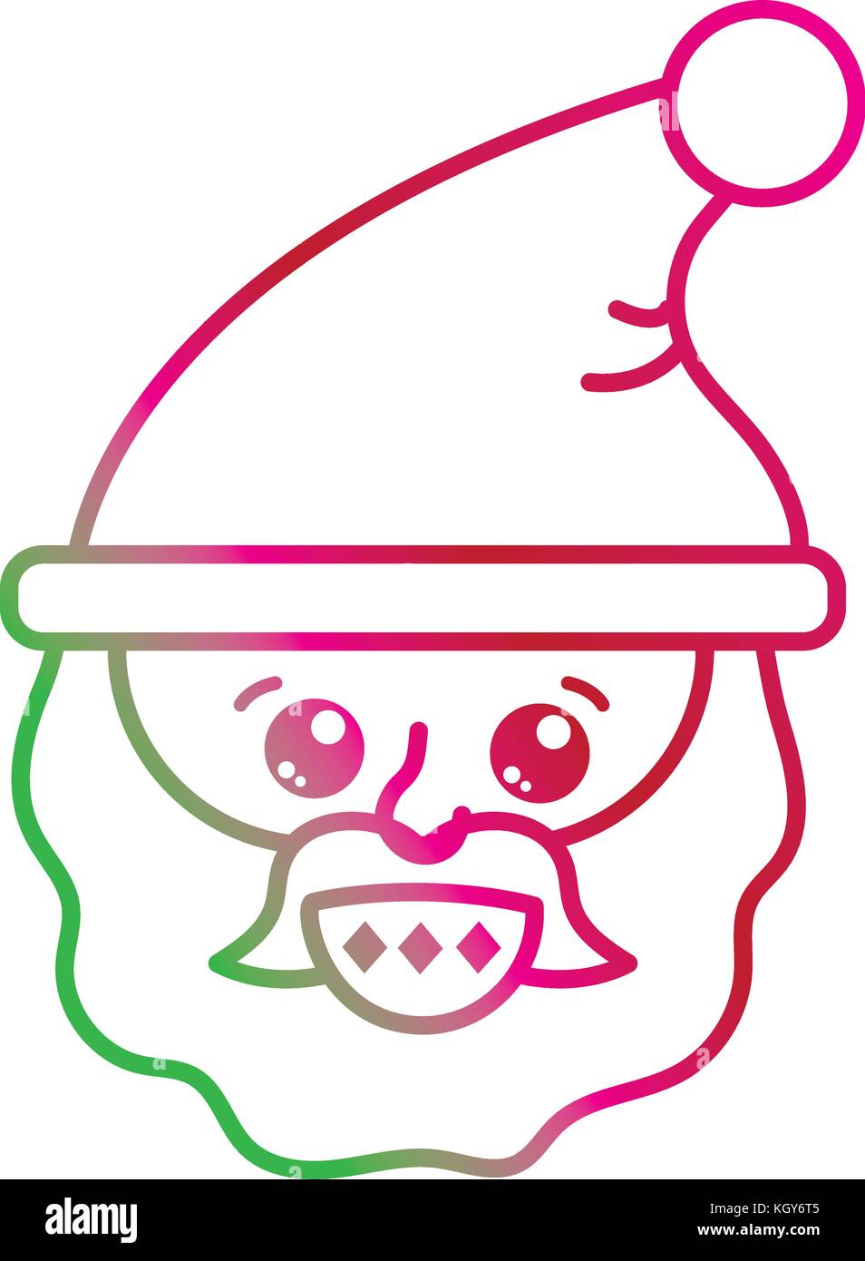 Isolated santa cartoon design Stock Vector Image & Art - Alamy