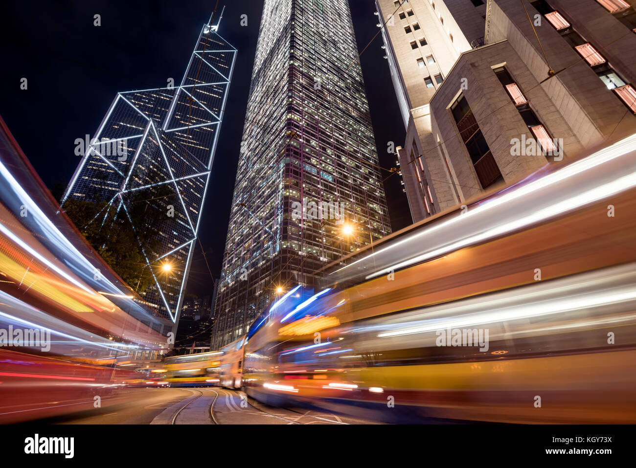 Tram financial district hong kong hi-res stock photography and images ...