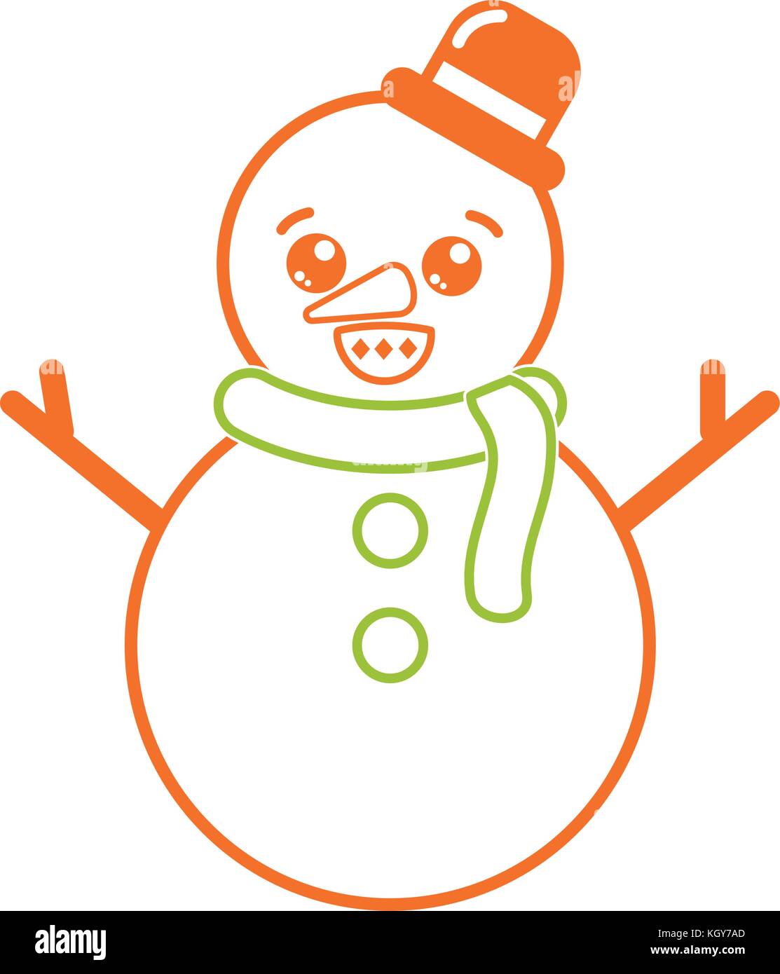 Isolated snowman design Stock Vector Image & Art - Alamy