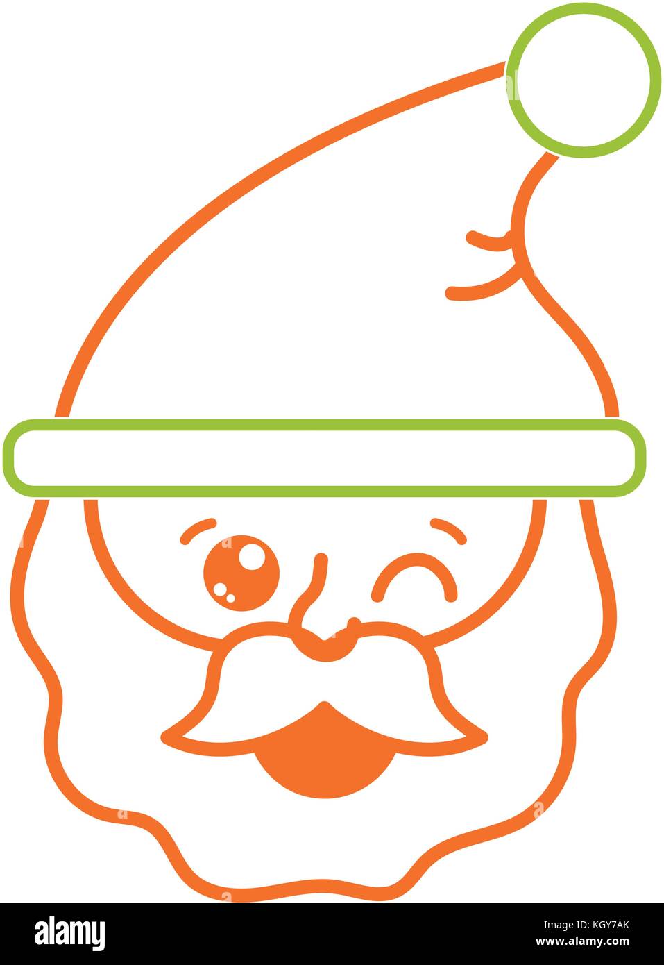 Isolated santa cartoon design Stock Vector Image & Art - Alamy