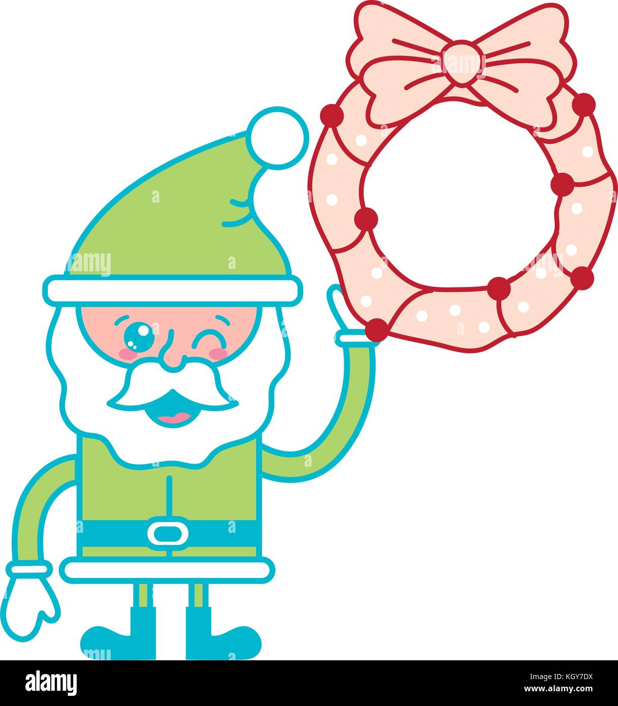 Isolated santa cartoon design Stock Vector Image & Art - Alamy