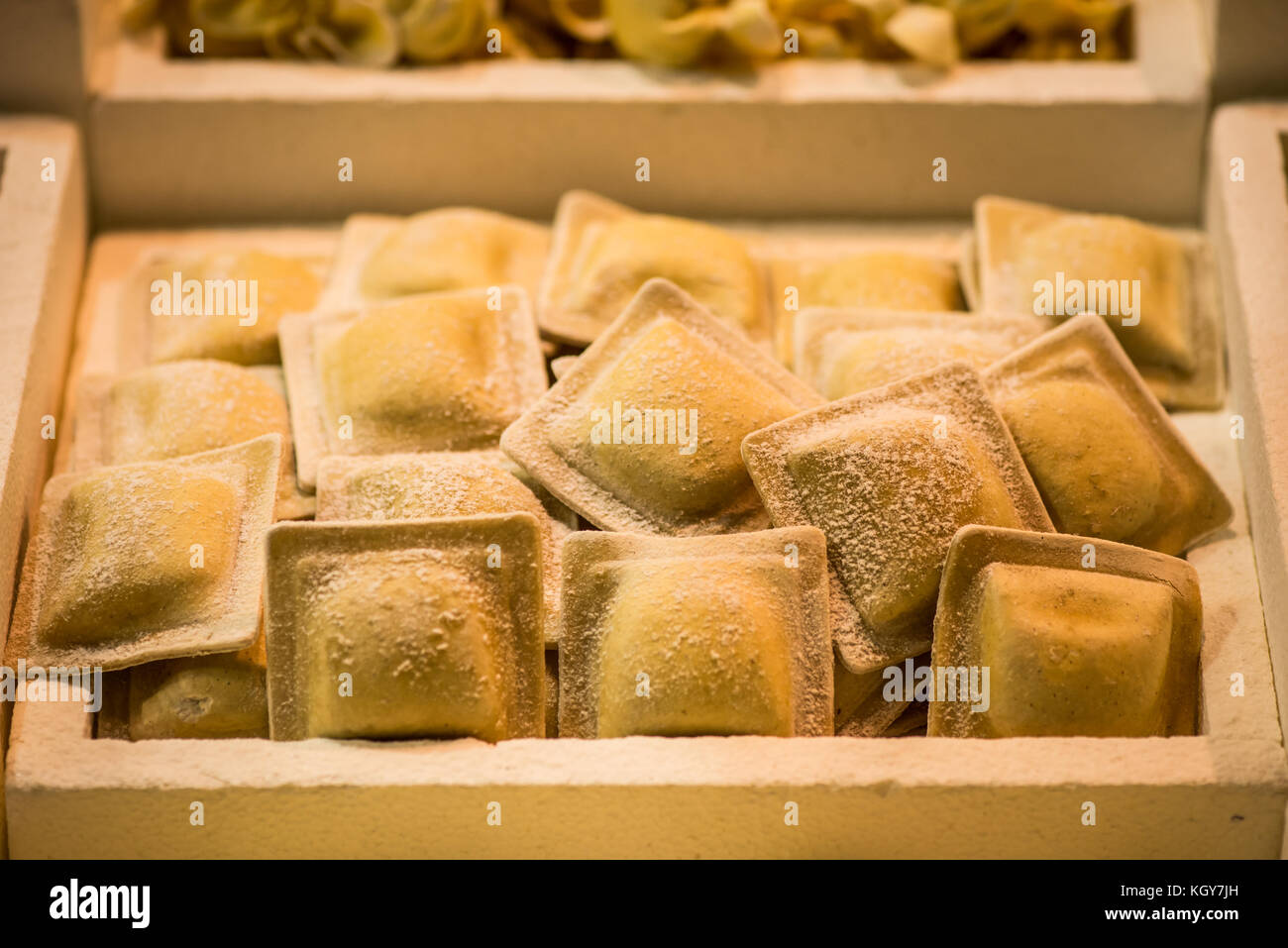 italian frozen ravioli pasta - prepared food ingredients Stock Photo ...