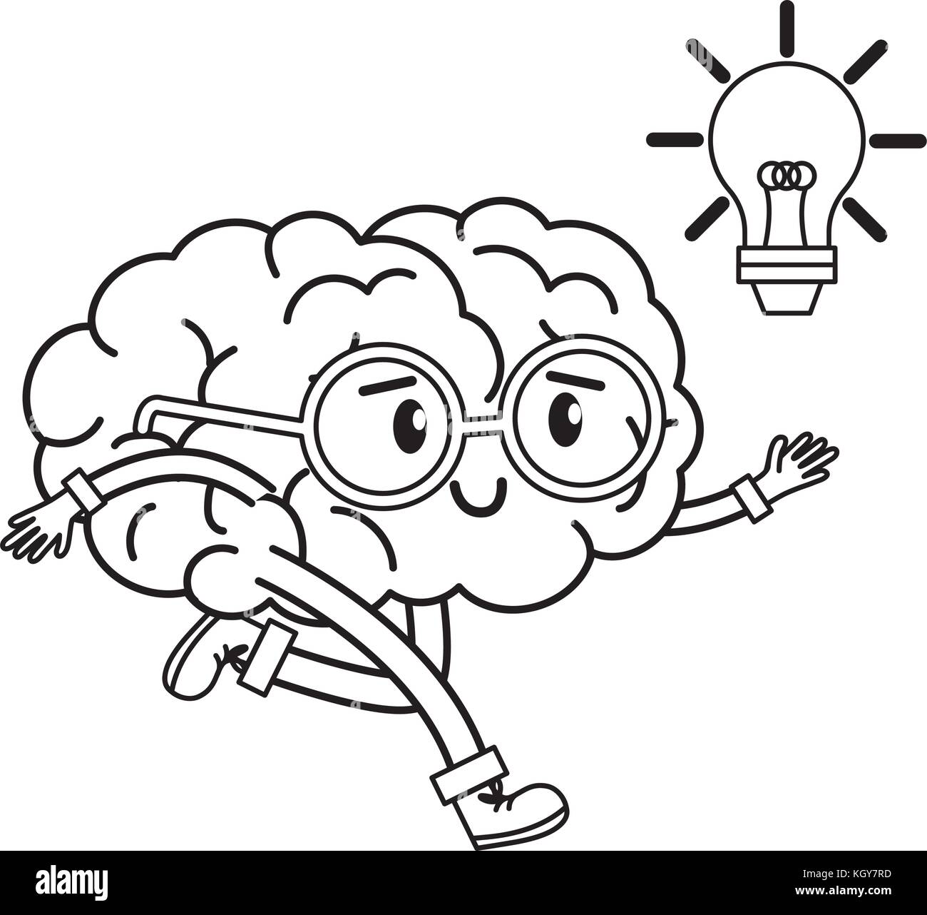 Brain cartoon design Stock Vector Image & Art - Alamy