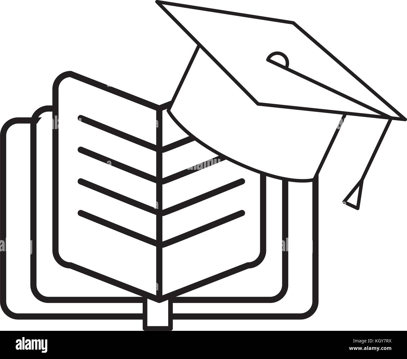 Book and graduation cap design Stock Vector Image & Art - Alamy