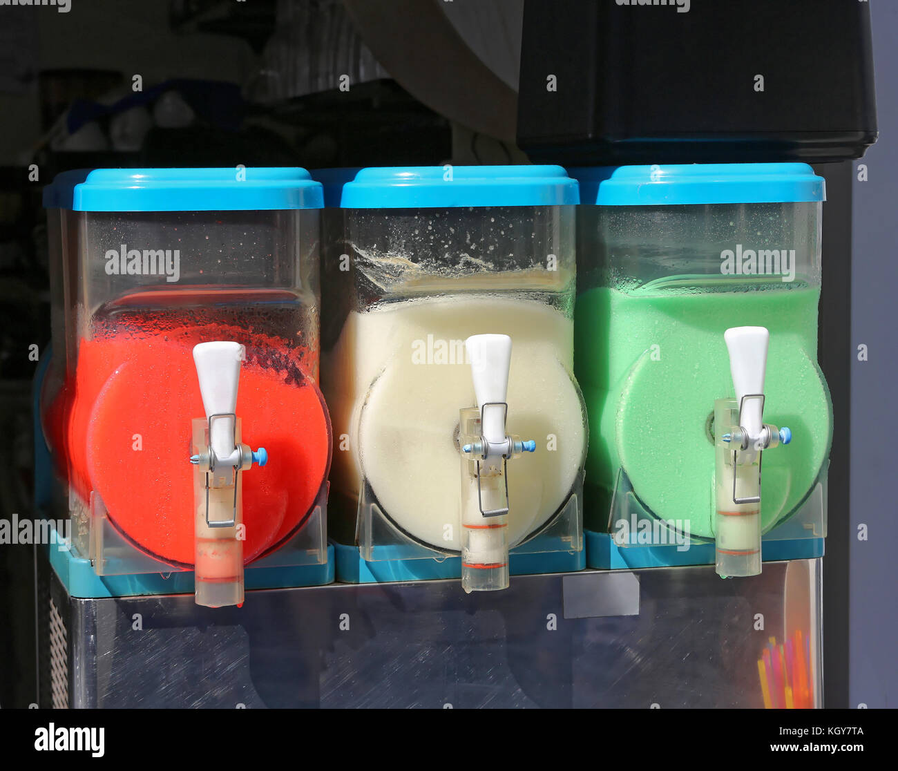 Slushy Maker Frozen Beverage Dispenser Stock Photo - Alamy