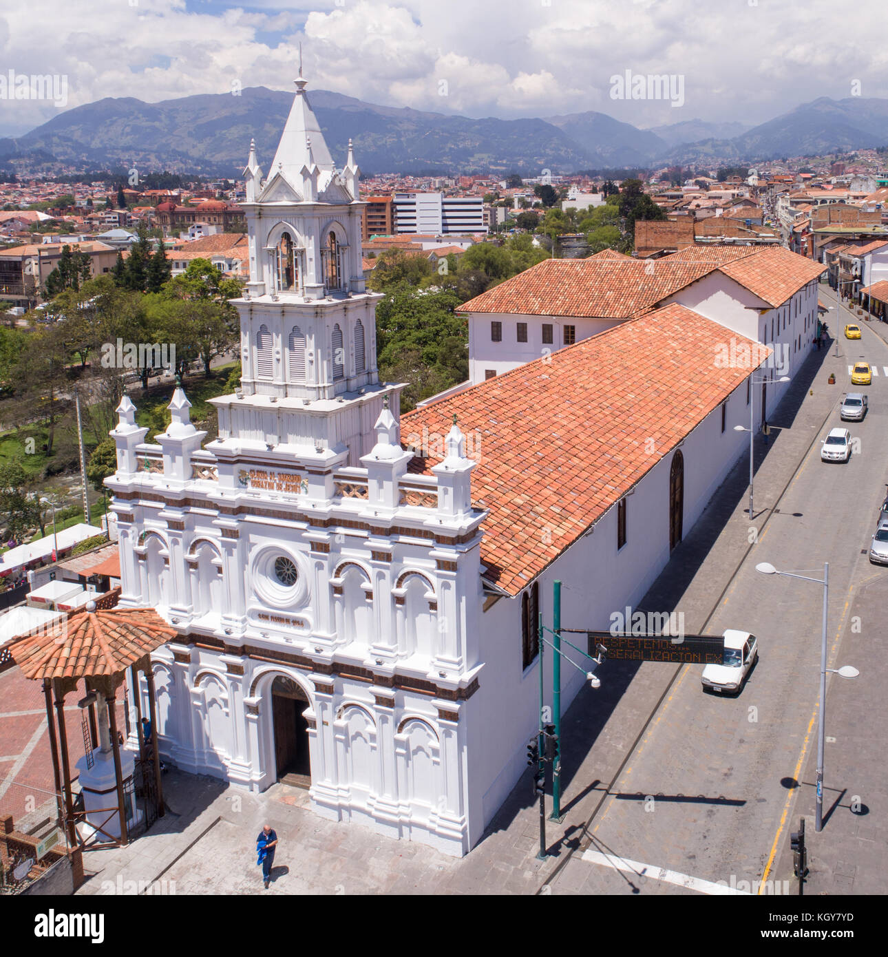 Todos Santos Church, Cuenca, Ecuador Nov 2, 2017 - In continuous ...