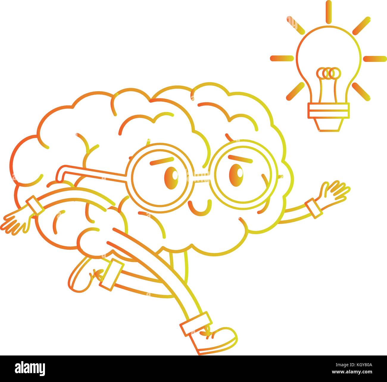 Brain cartoon design Stock Vector Image & Art - Alamy