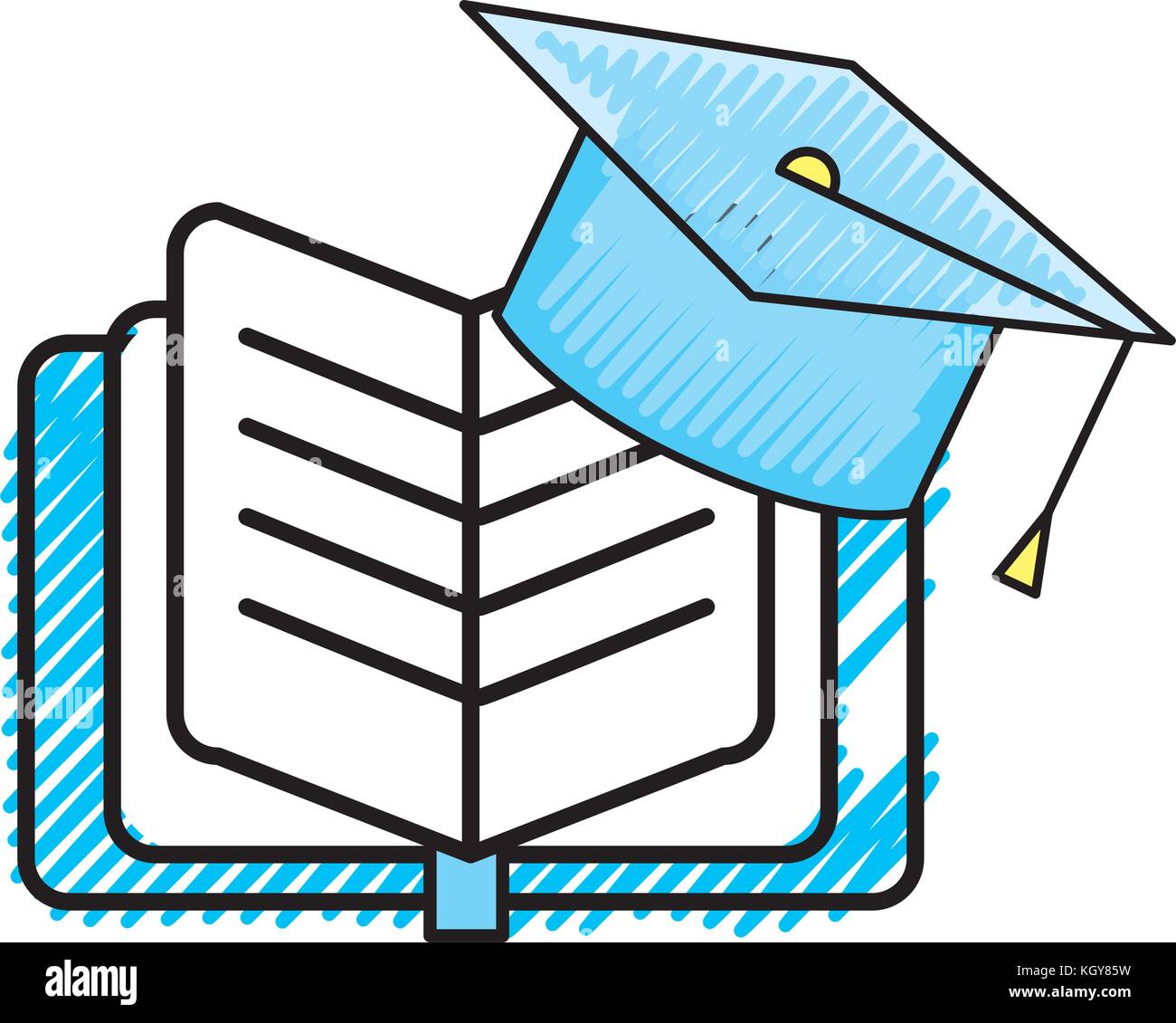 Book and graduation cap design Stock Vector Image & Art - Alamy