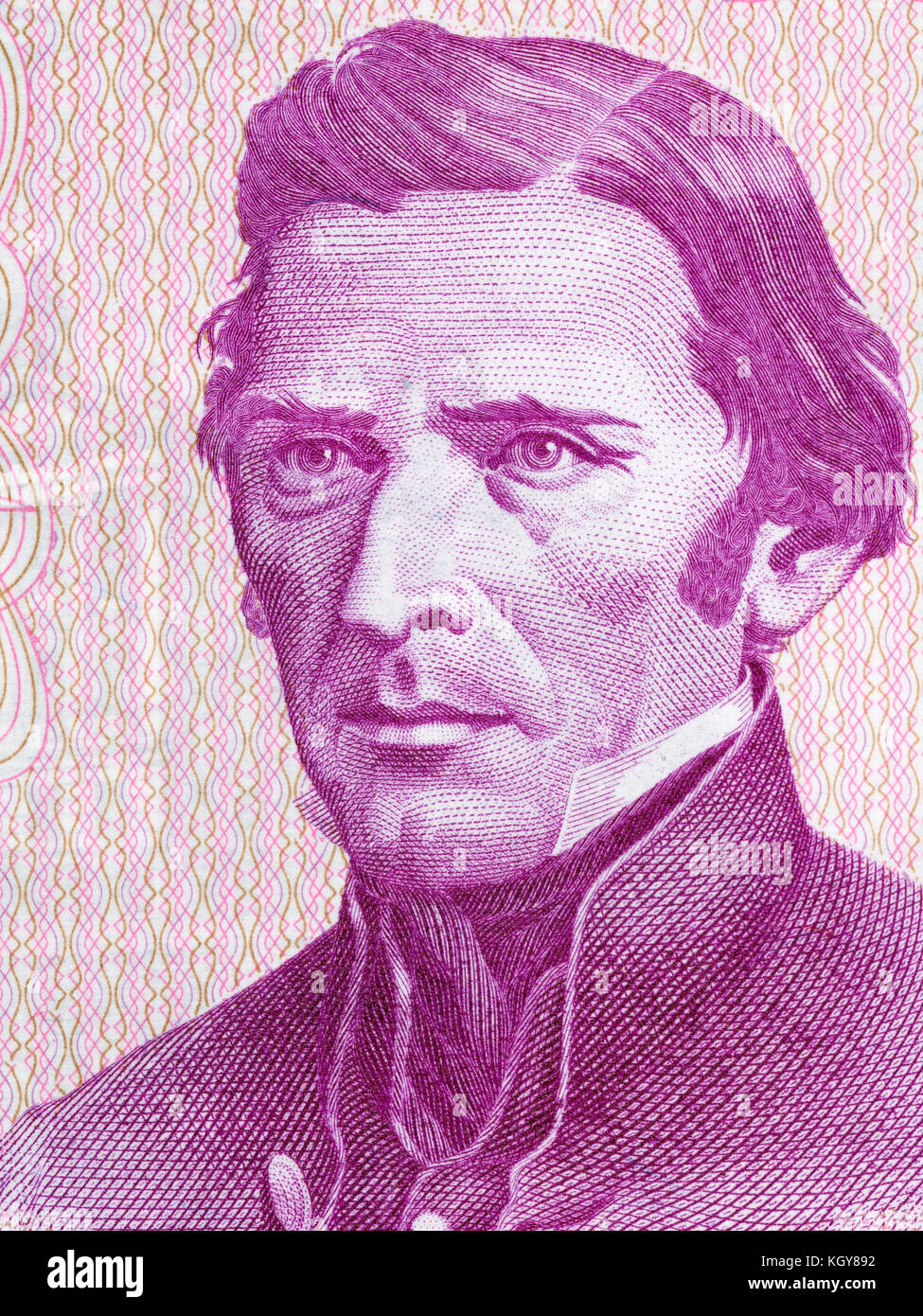 Jose Gervasio Artigas portrait from Uruguayan Pesos Stock Photo - Alamy