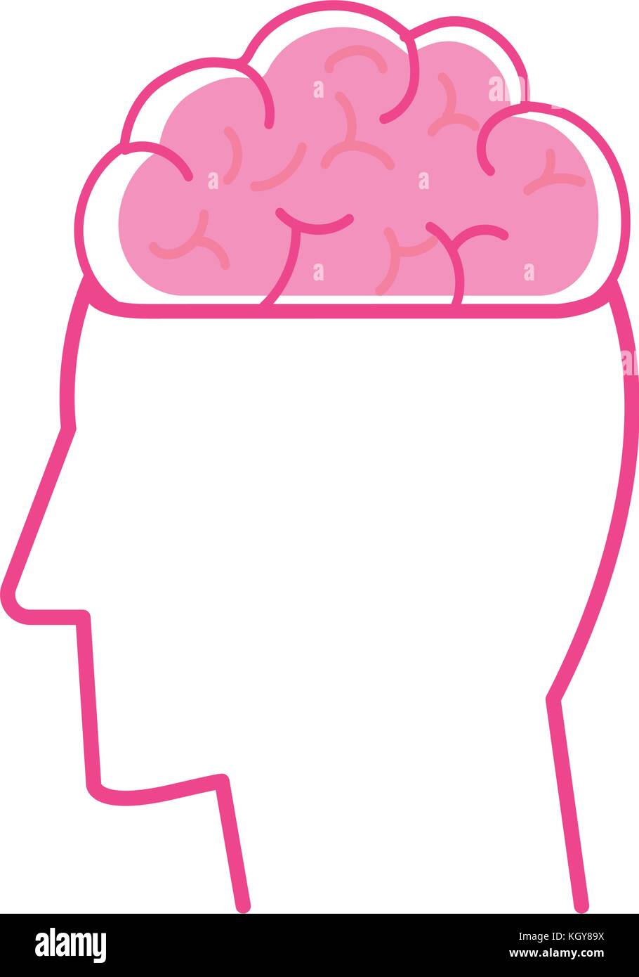 Brain and head design Stock Vector Image & Art - Alamy