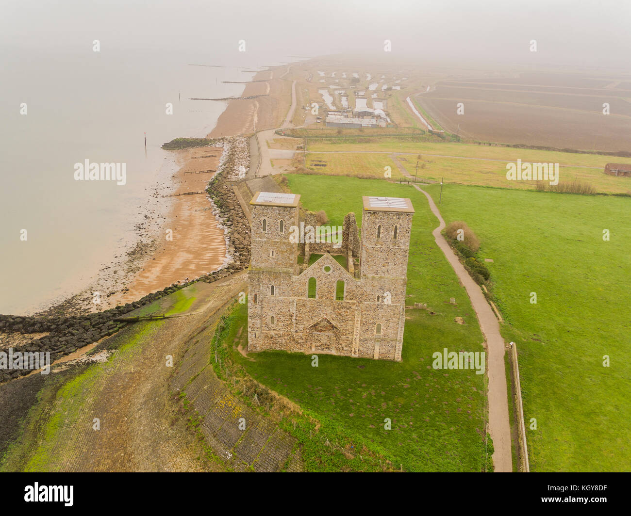 Reculver towers kent hi-res stock photography and images - Alamy