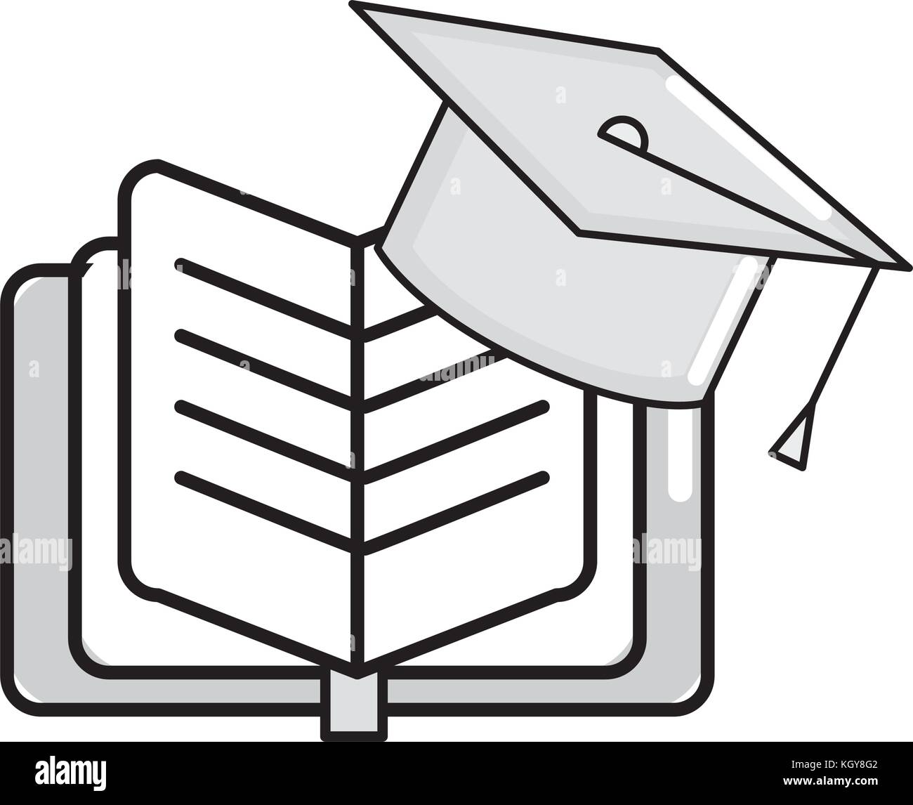 Book and graduation cap design Stock Vector Image & Art - Alamy