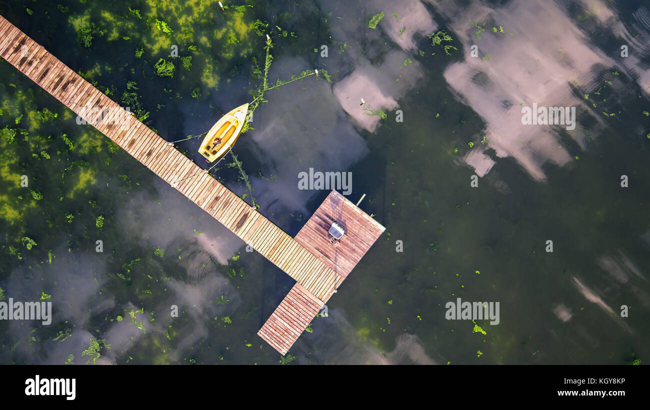 Aerial fishing boat hi-res stock photography and images - Alamy